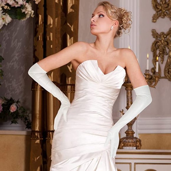 Lueint | Accessories | Long Gloves Womens Sexy Shiny Wet Look Costume ...